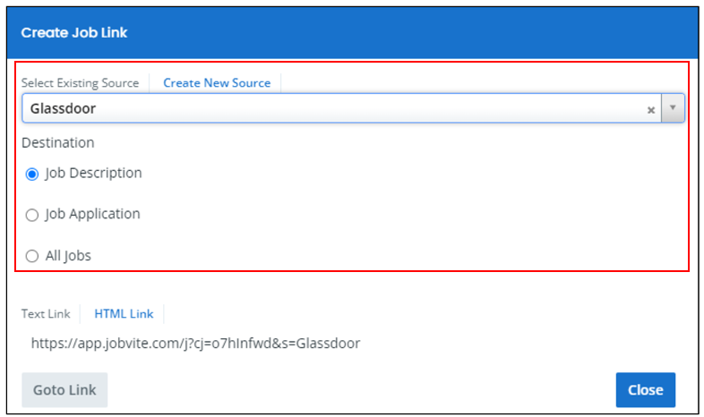 Create Job Board Link