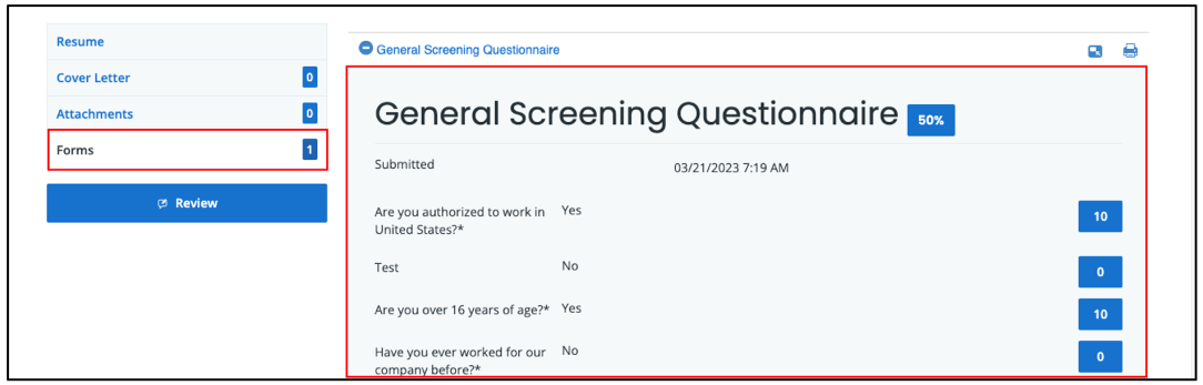 Pre-screening Forms