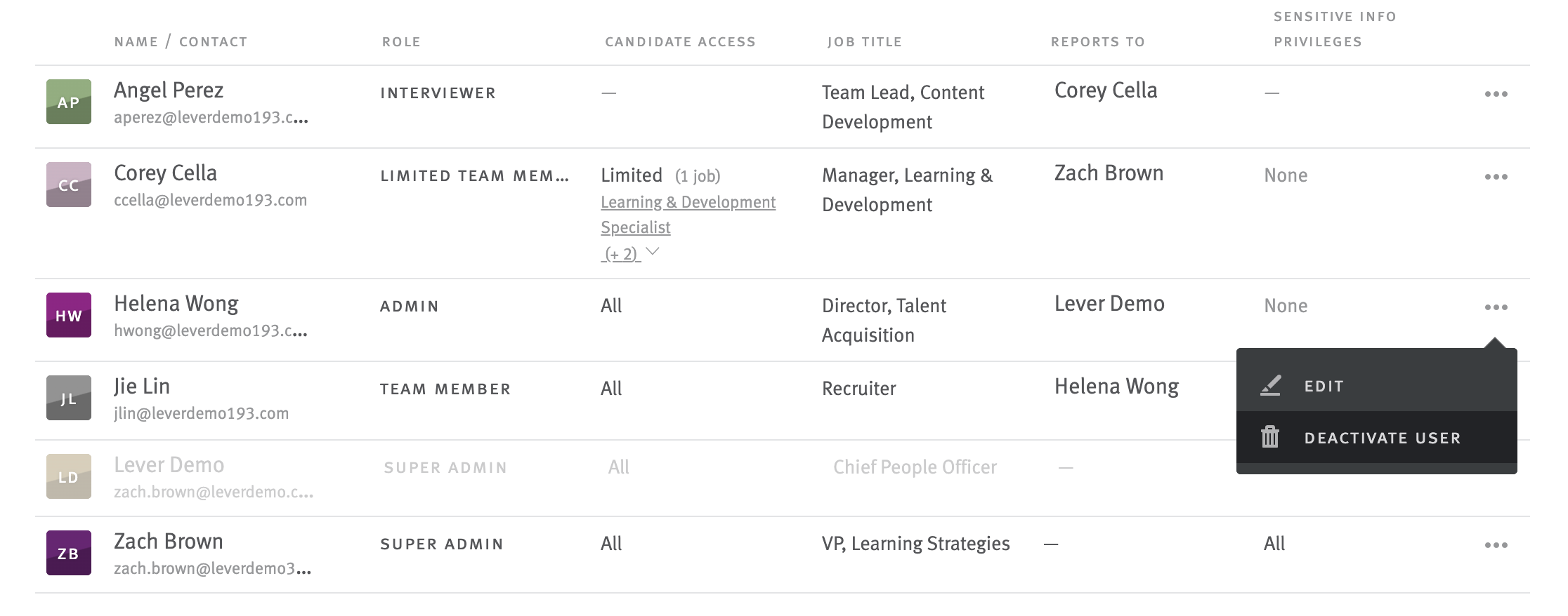 Adding and managing users