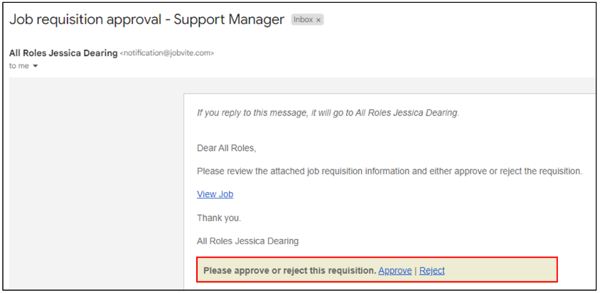Approve Requisition