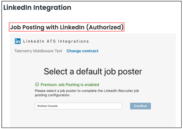 Job Posting with LinkedIn Integration