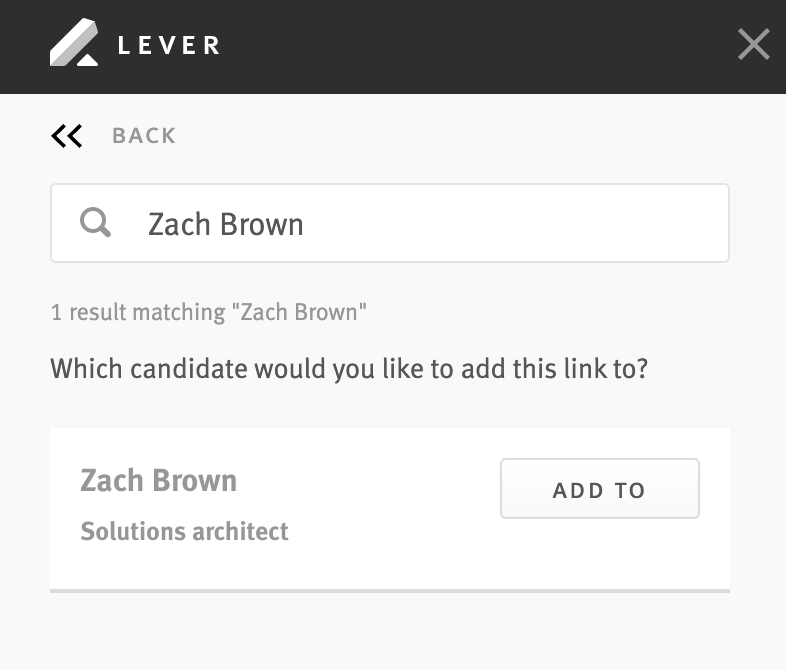 Adding Candidates to Lever via the Chrome Extension