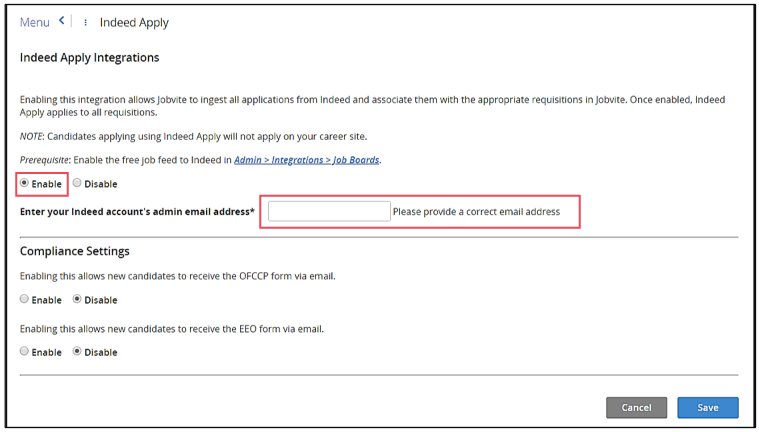 Integrating with Indeed Apply