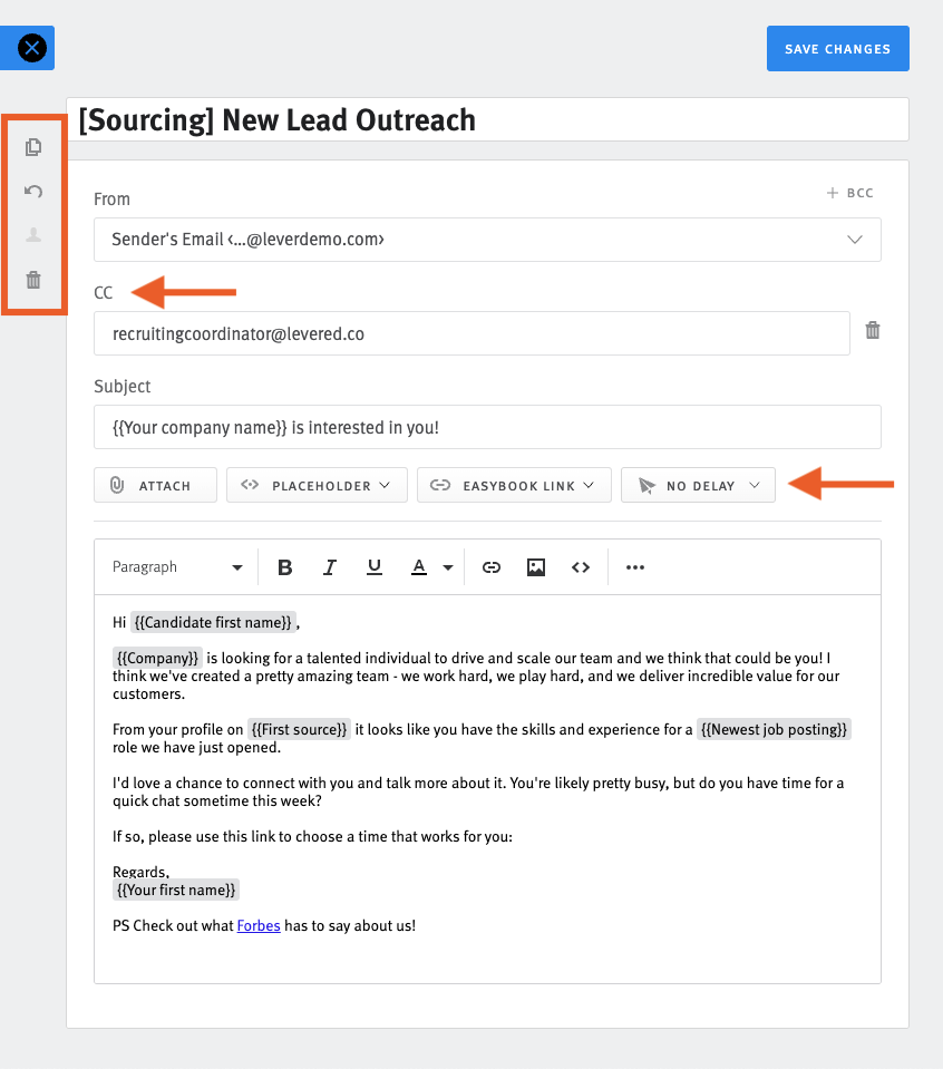 Creating email templates