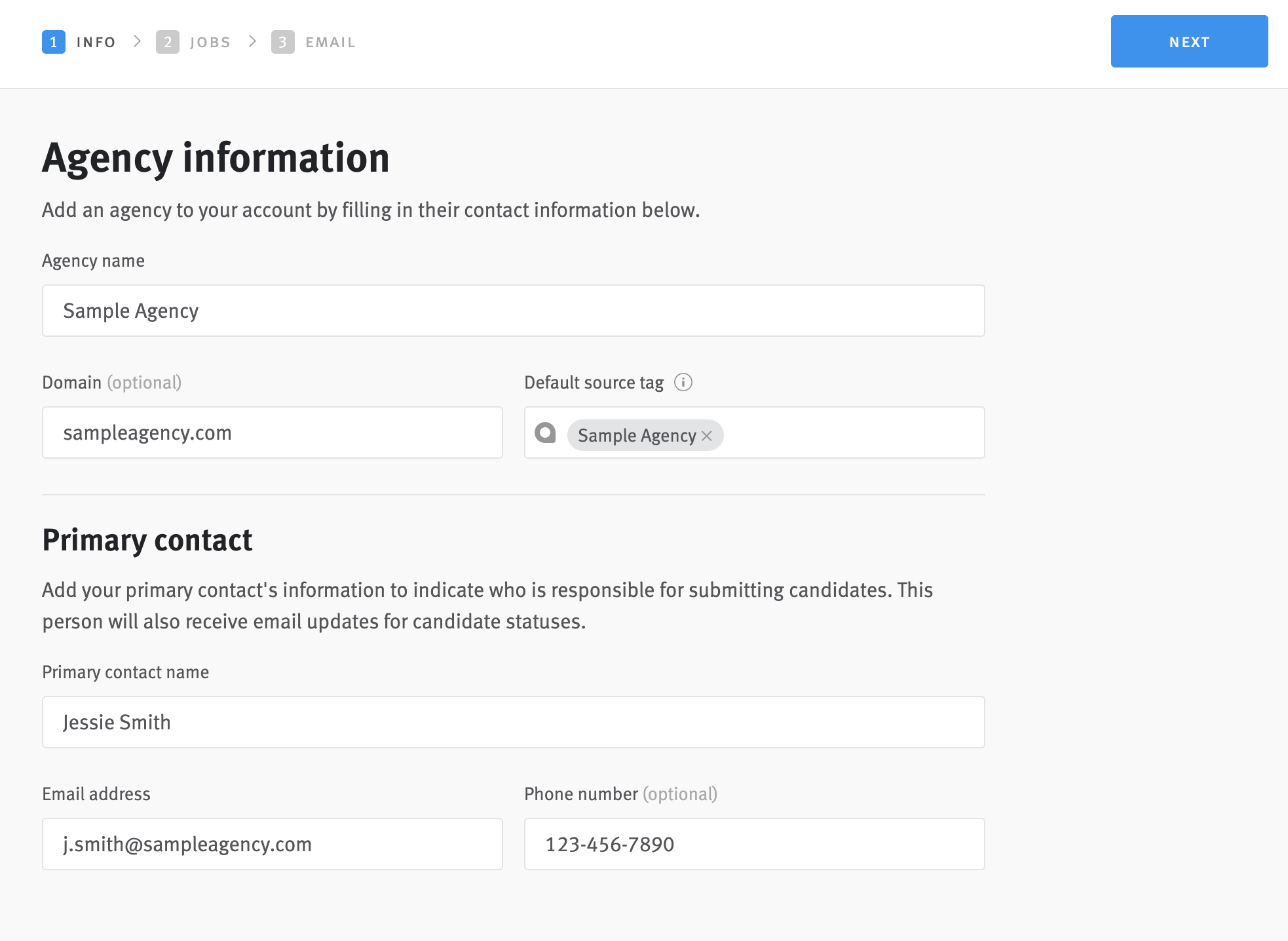 Connecting and working with agencies