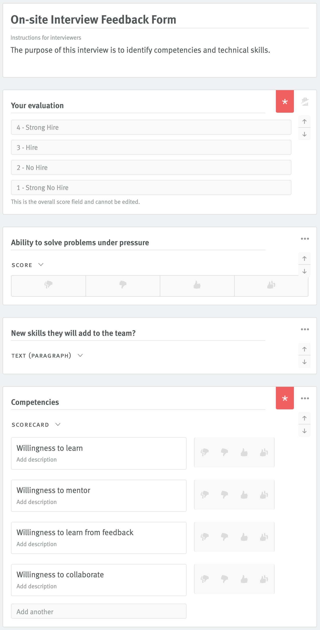 Feedback Forms