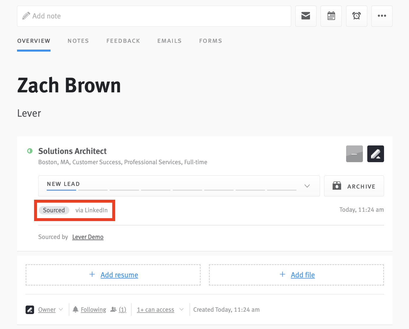 Adding Candidates to Lever via the Chrome Extension