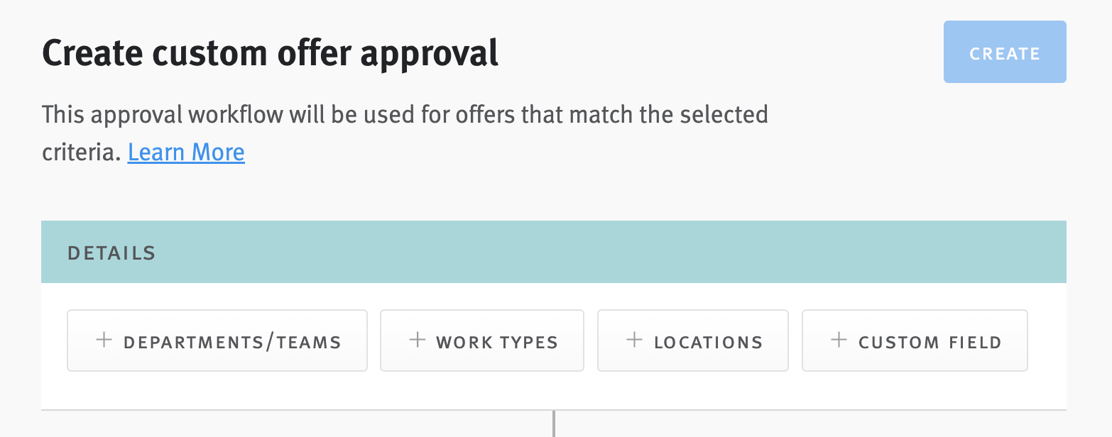 Building offer approval workflows