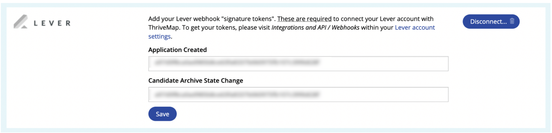 Enabling and using the ThriveMap integration