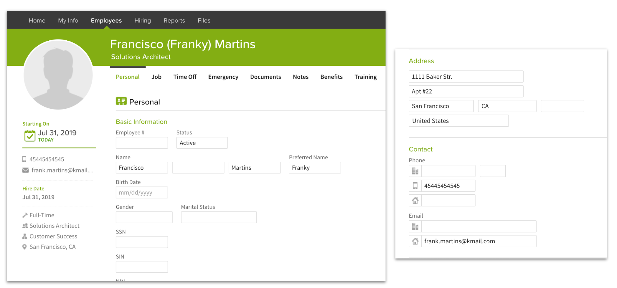 Enabling and using the BambooHR integration