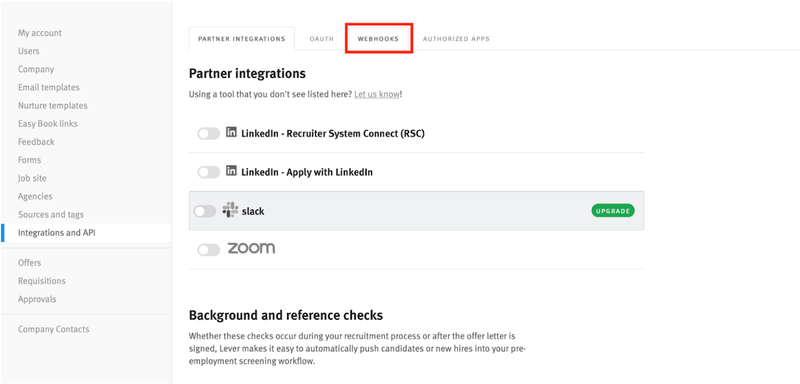 Enabling and using the Deel integration