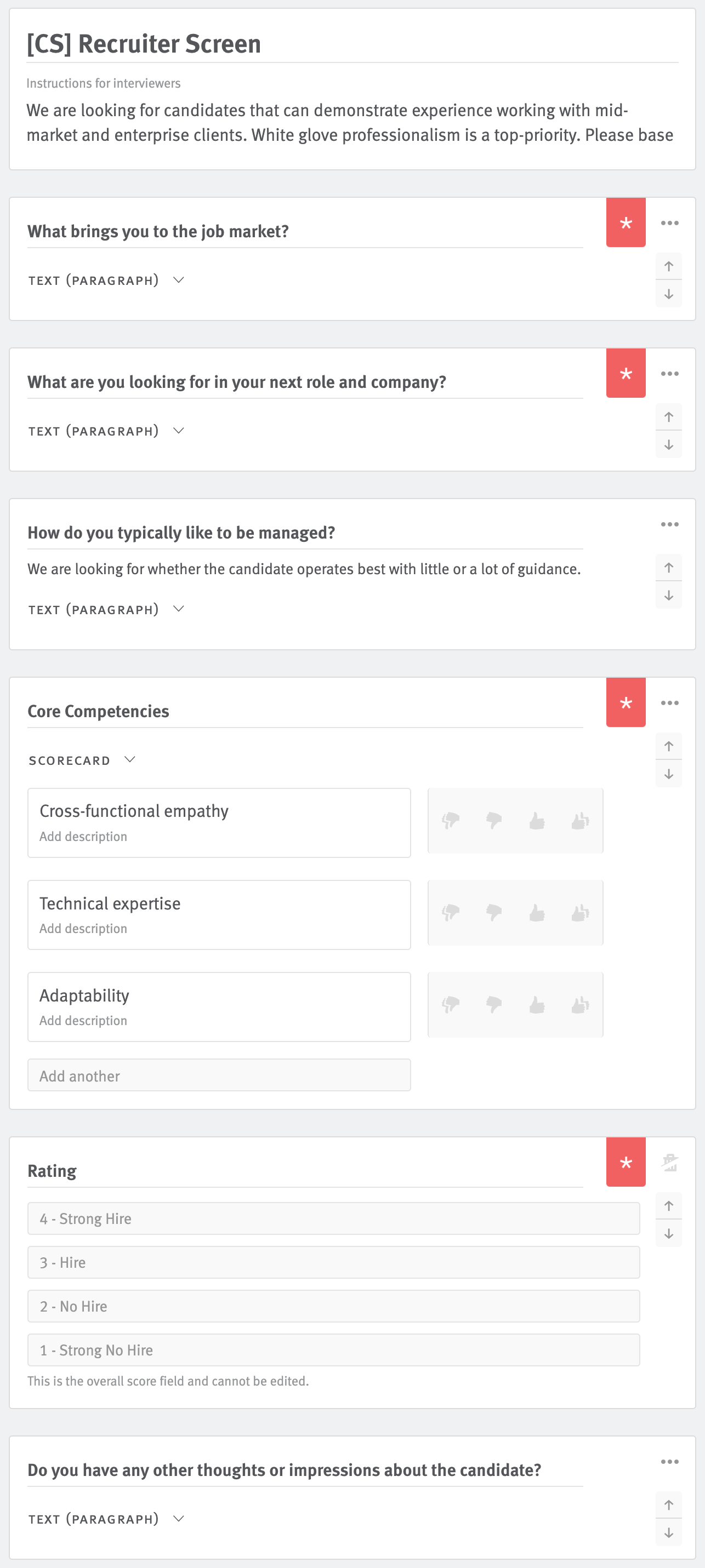 Feedback Forms