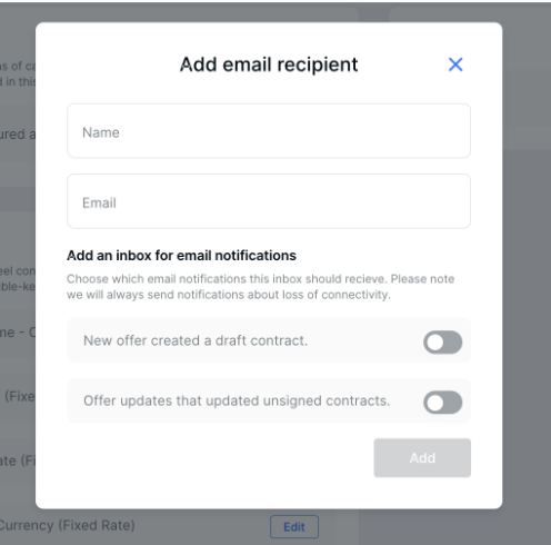 Enabling and using the Deel integration