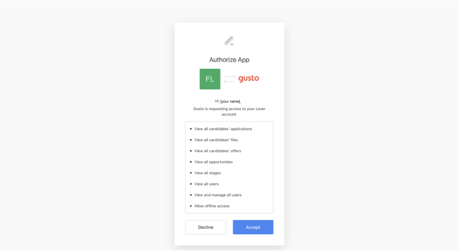Enabling and using the Gusto integration