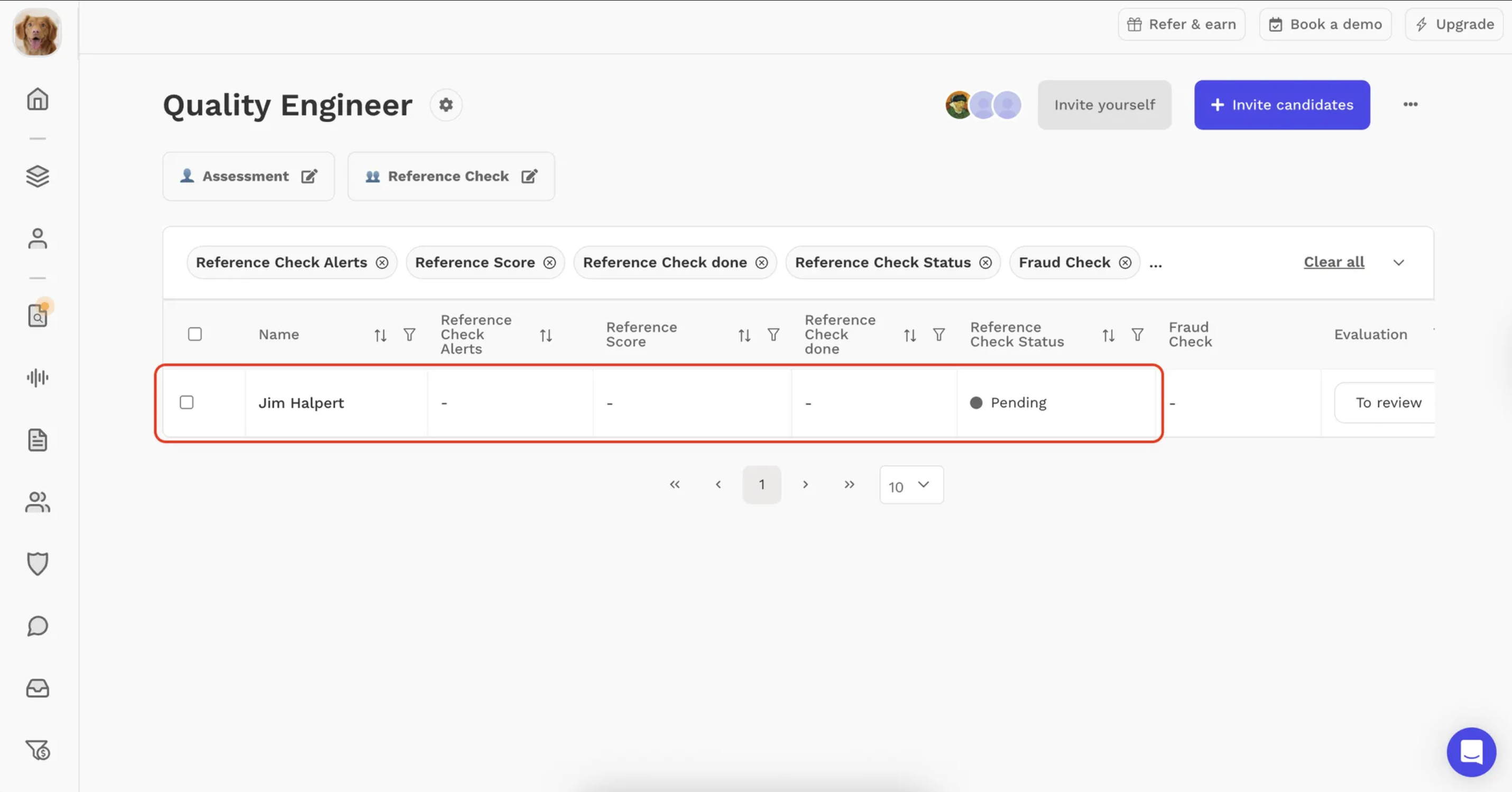 Enabling and using the HiPeople Reference Checks integration