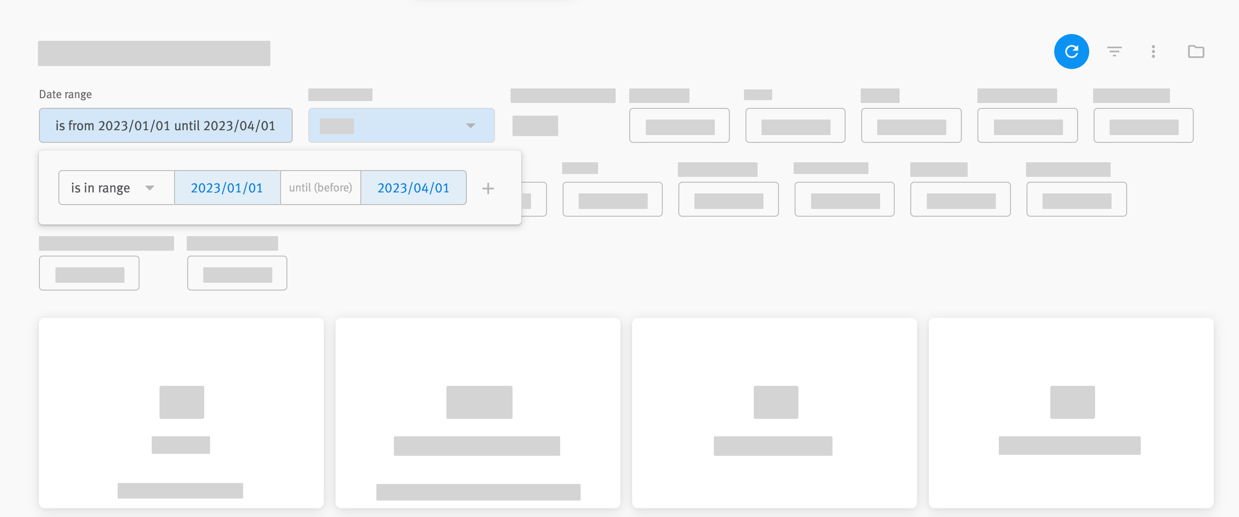 Visual Insights: Using the date range filter