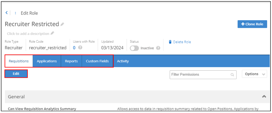 Custom Roles and Permissions