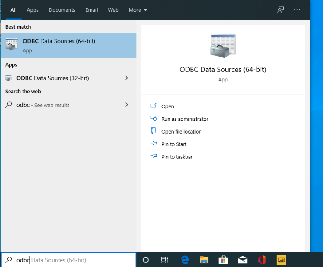 Connecting to Data Warehouse Sync using ODBC