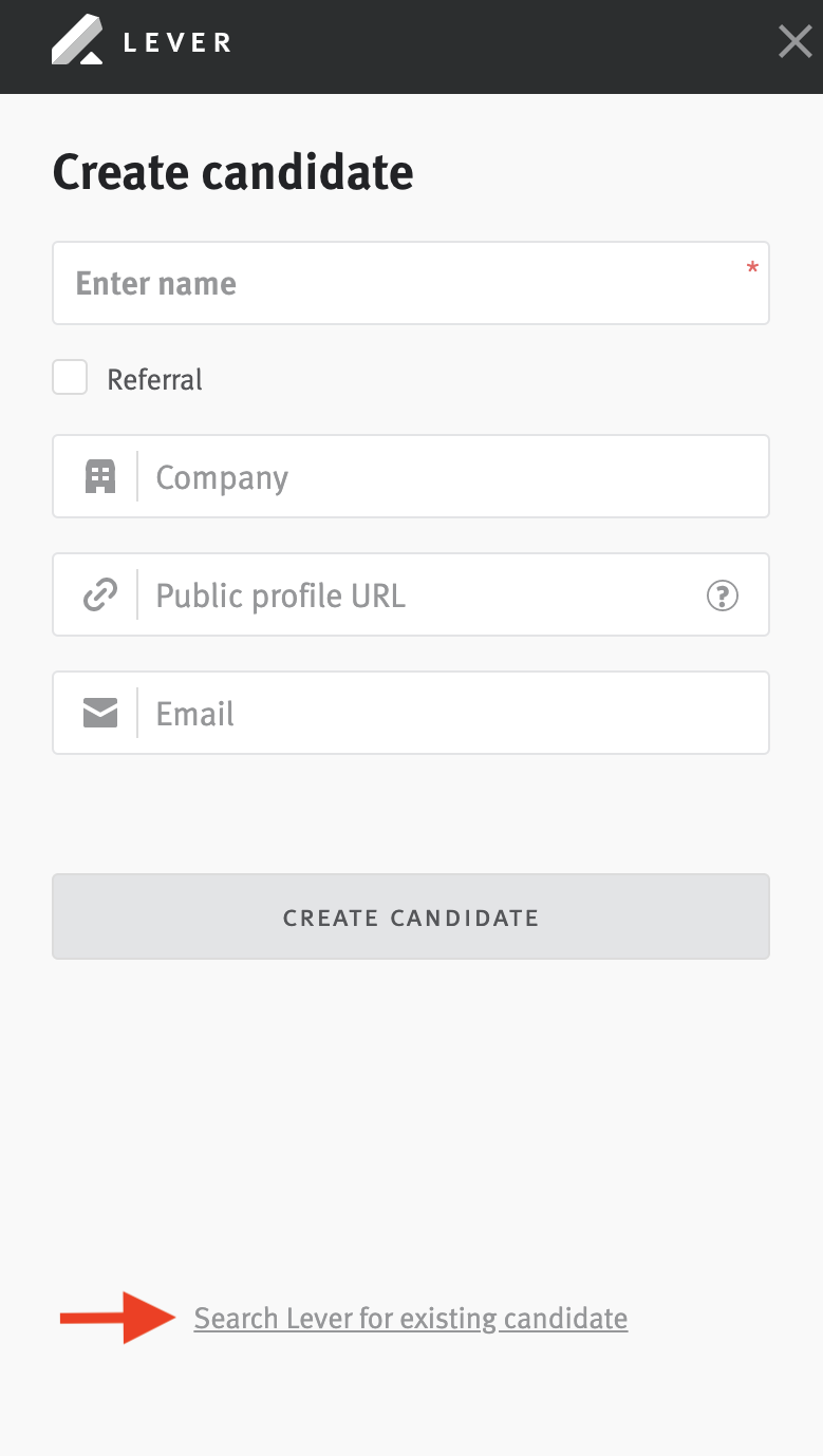 Adding Candidates to Lever via the Chrome Extension