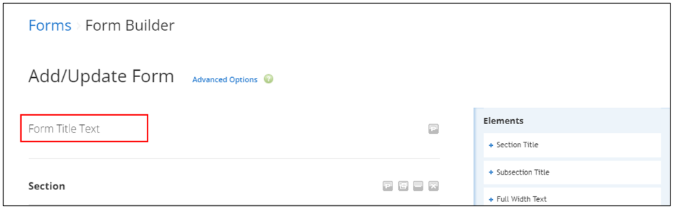 Pre-screening Forms