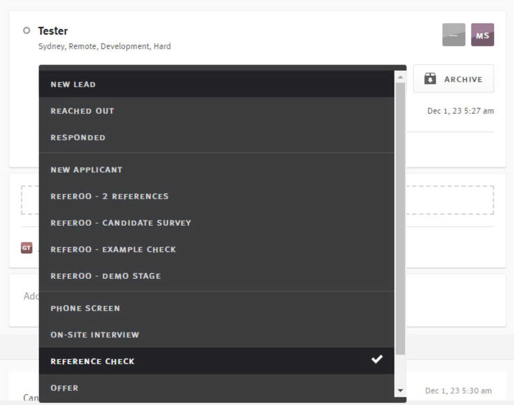 Enabling and using the Referoo integration