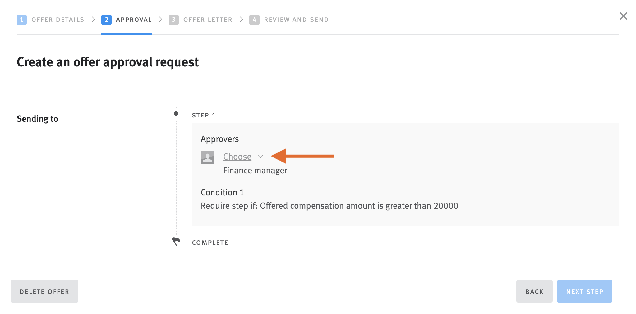 Adding custom approvers to approval workflows