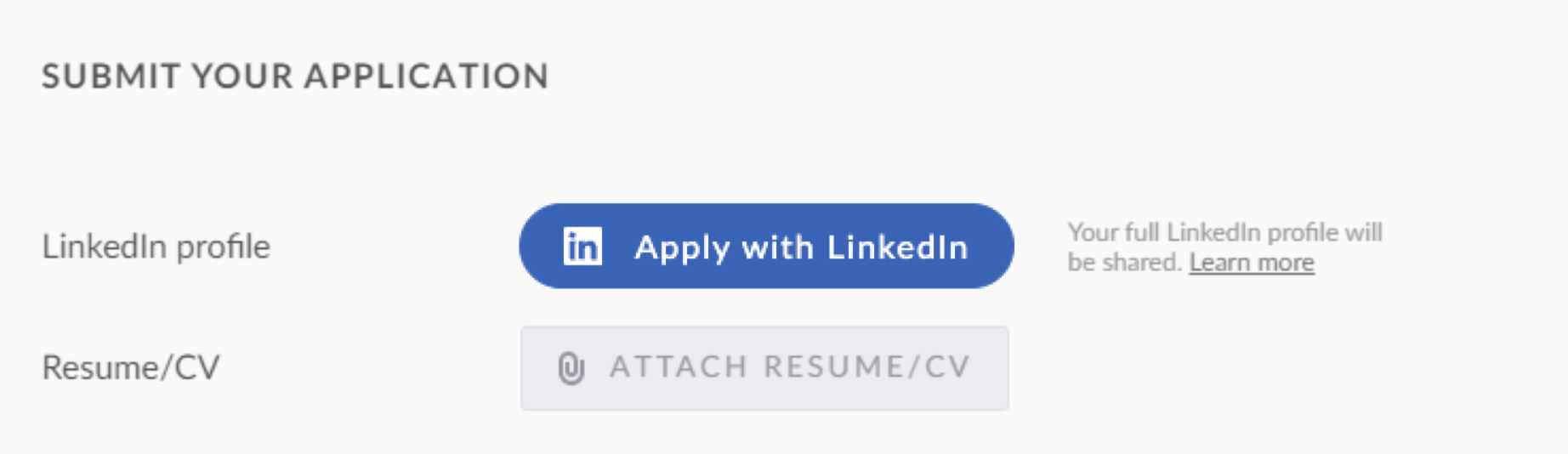 Enabling and using the Apply with LinkedIn integration