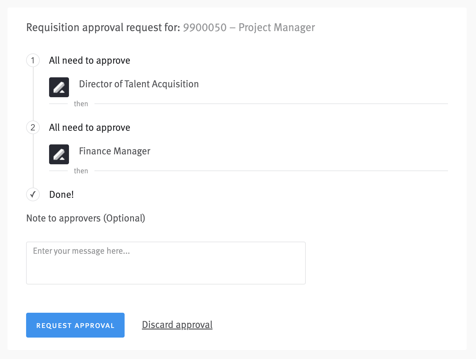 Creating and managing requisitions