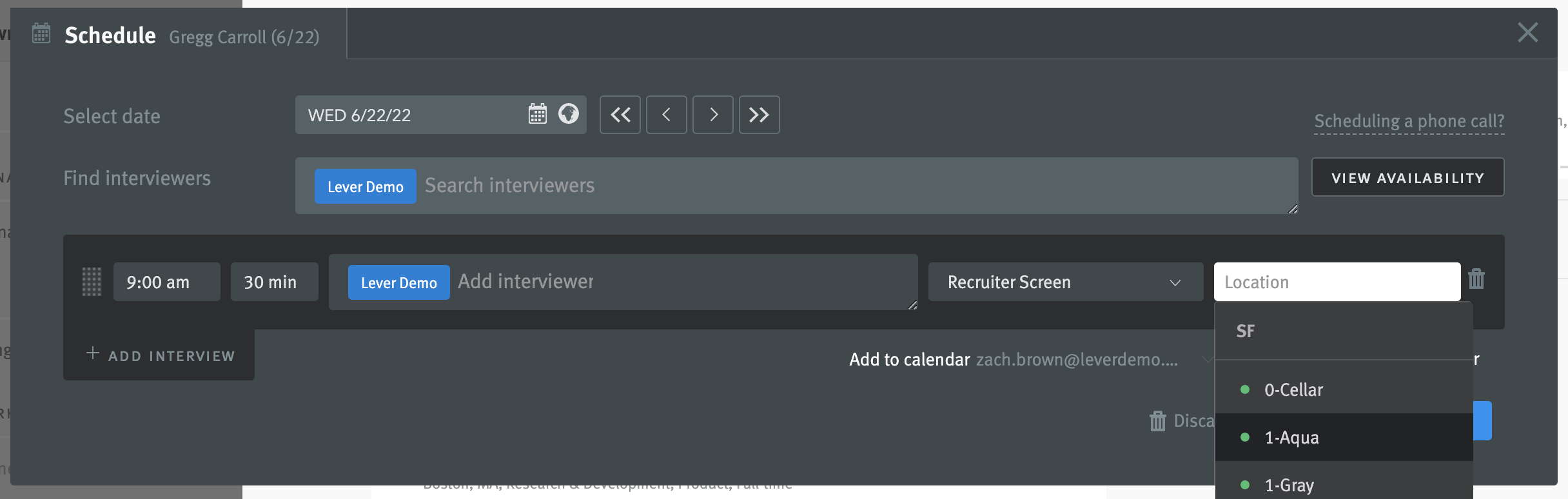 Setting up conference rooms for interview scheduling (Google Workspace)